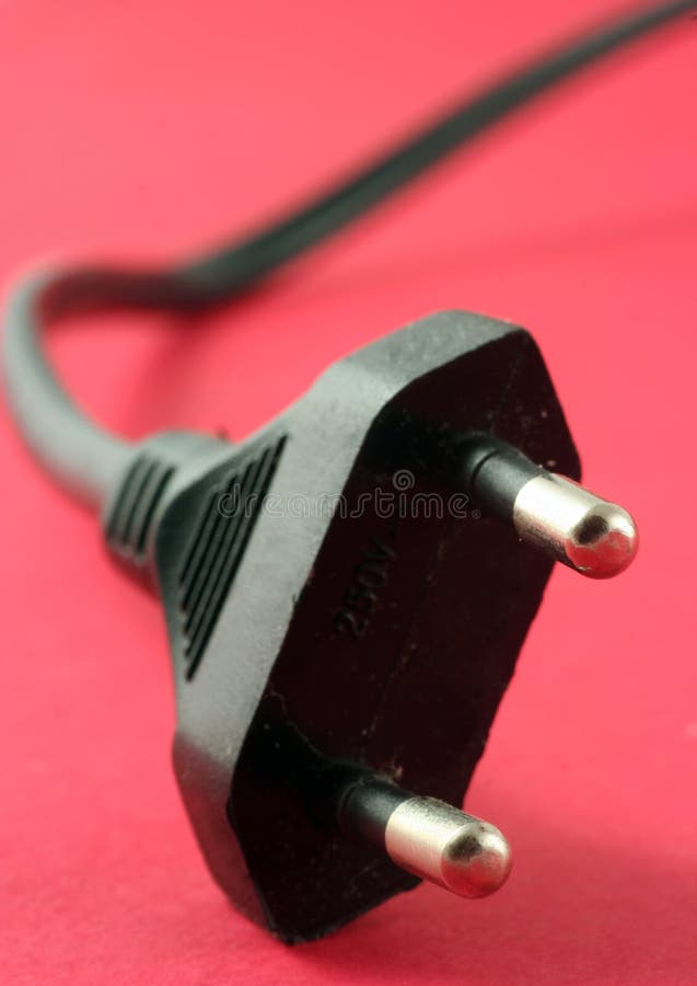 Power plug stock image. Image of plastics, metal, power - 450689