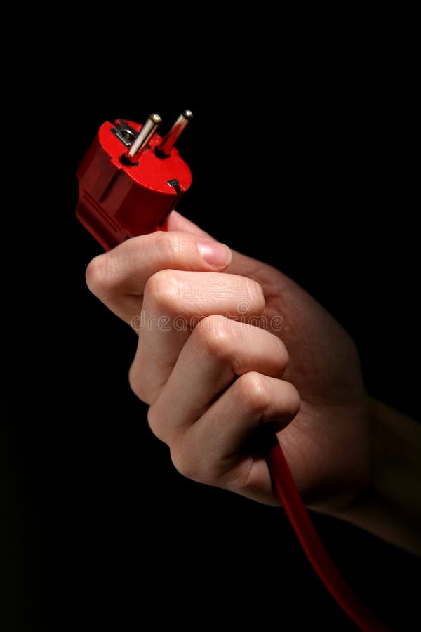 Power plug stock image. Image of plastics, metal, power - 450689