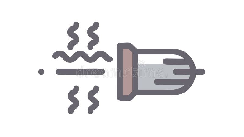 Power Plug with Air Flow or Steam Icon, Vector Design Generative AI ...