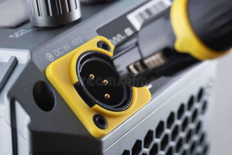 Power Plug. DC Power Supply Connector and Dc in 48v Stock Image - Image ...