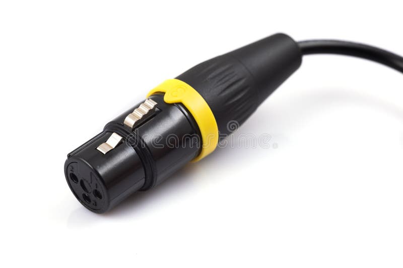 Power Plug. DC Power Supply Connector 48v on White Stock Image - Image ...