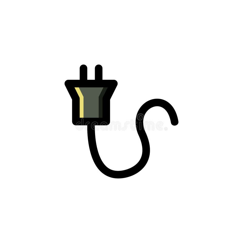 Power Plug Icon stock vector. Illustration of connection - 266546668