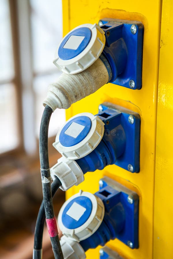Power Plug and Electrical Cabinet with Connectors is Providing E Stock ...