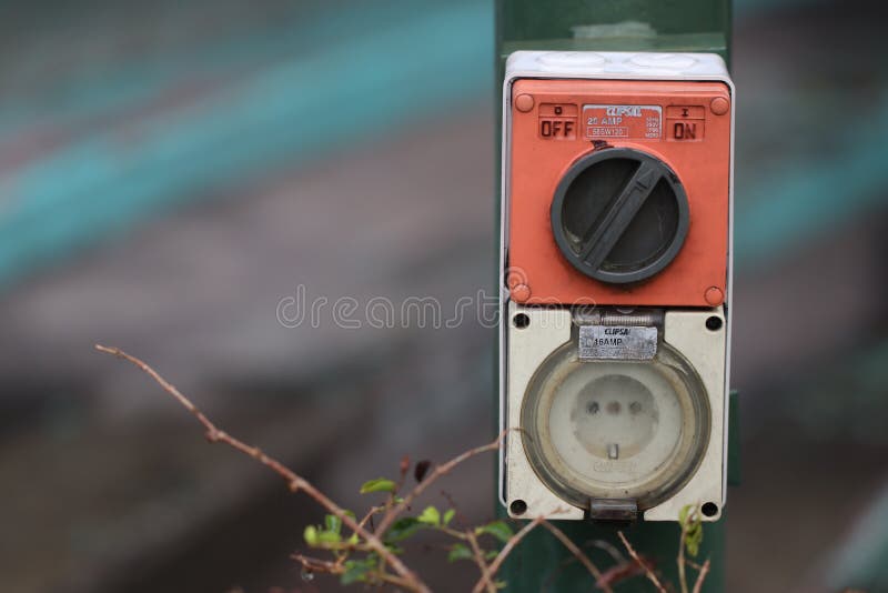 Power Plug with Focus on Object Stock Image - Image of high, inserting ...