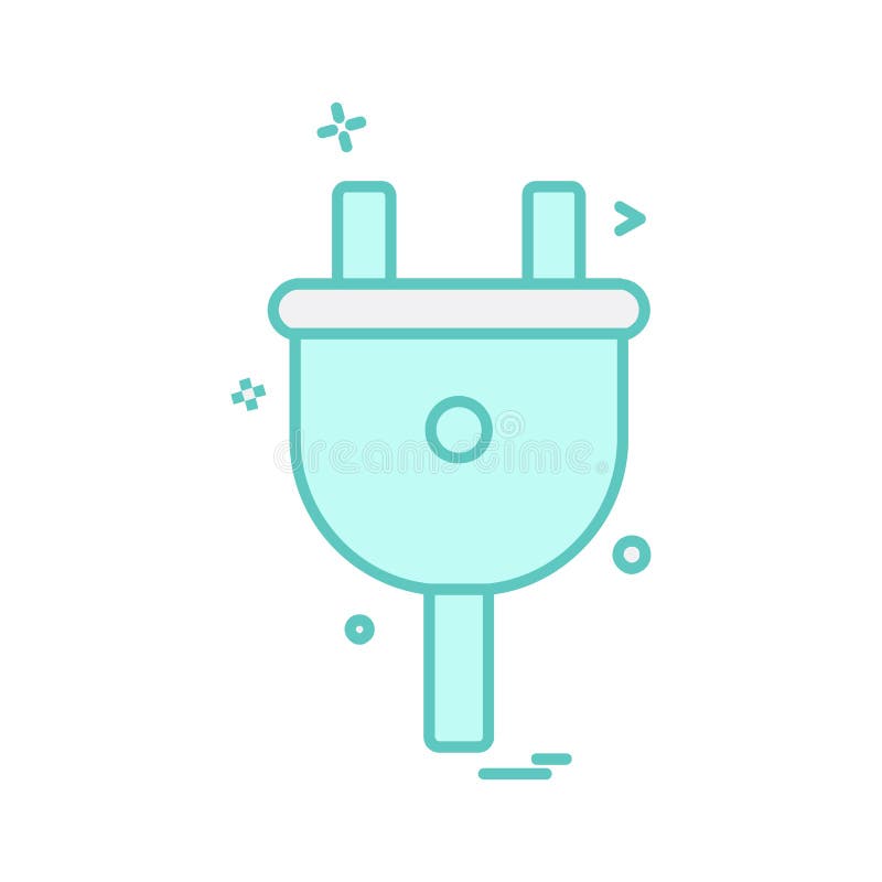 Power Plug Icon Design Vector Stock Vector - Illustration of background ...