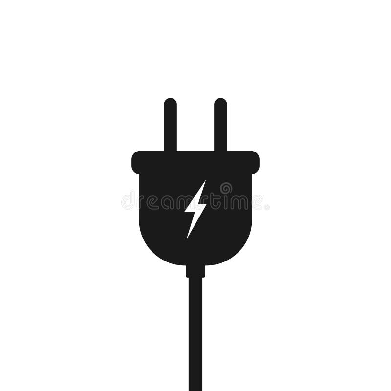 Power Plug Icon Isolated on White Background. Vector EPS 10 Stock ...