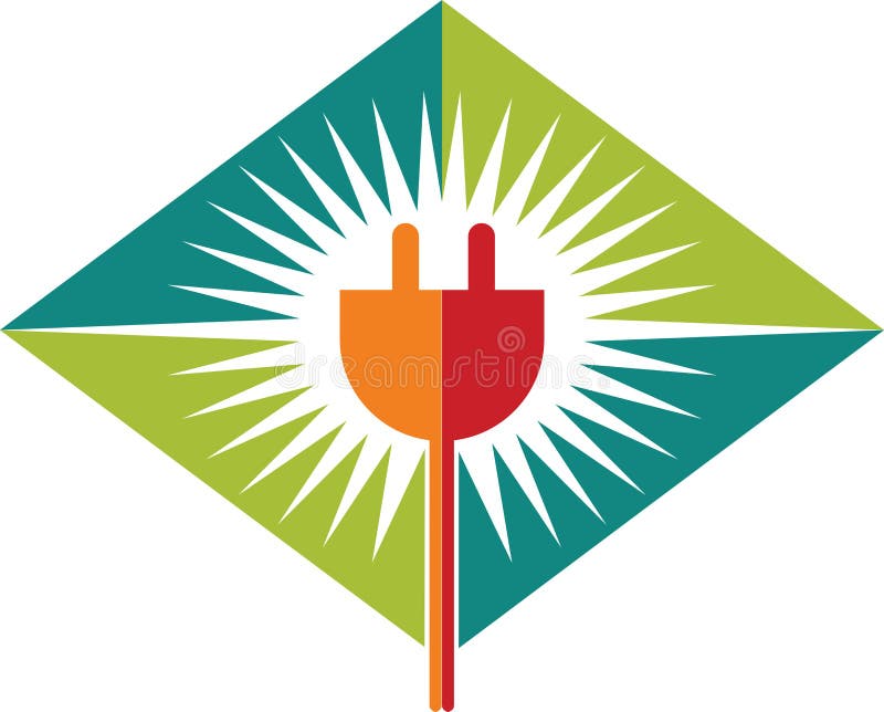 Power plug logo stock vector. Illustration of emblem - 22285388