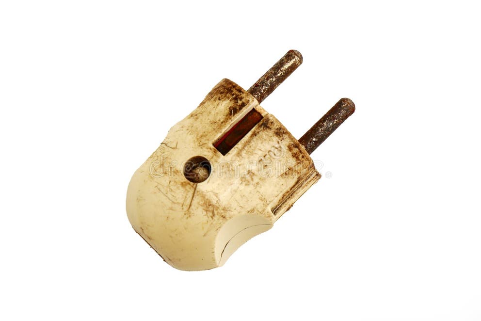 The Power Plug is Old and Worn, the Casing is Stained and Cracked Stock ...