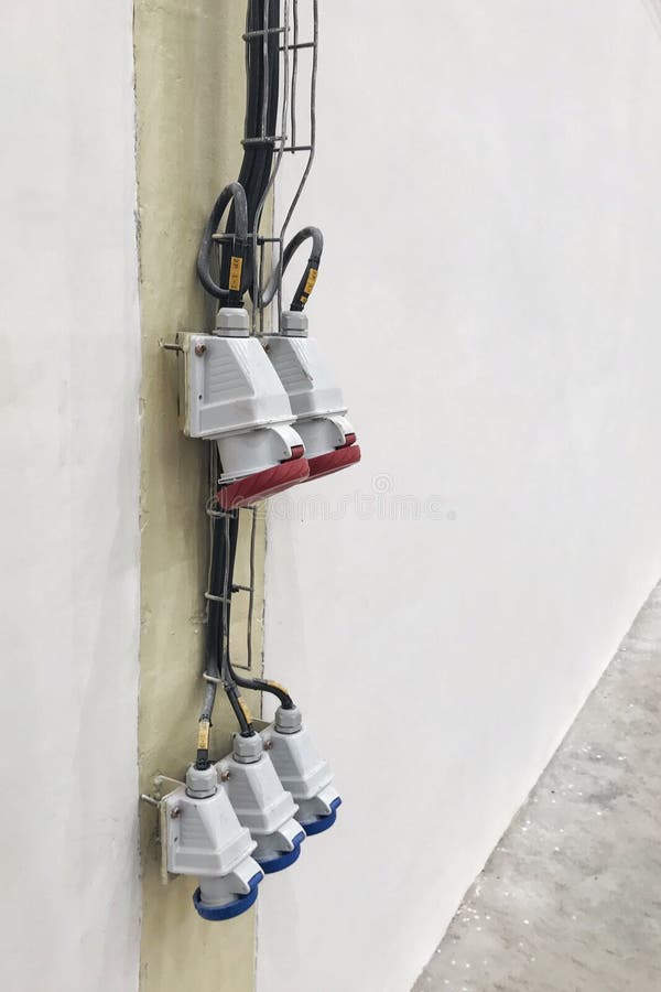 Power Plug Single Phase and Three Phase Stock Image - Image of basket ...
