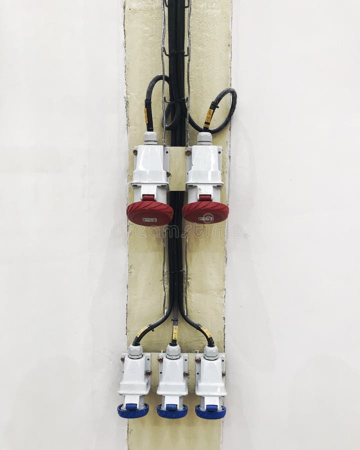 Power Plug Single Phase and Three Phase Stock Image - Image of clean ...