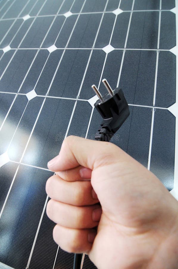 Solar Panel and Photovoltaics for Sustainable Energy Stock Image ...