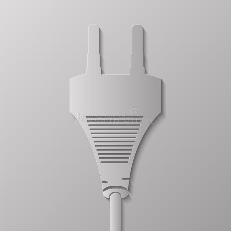 Power Plug stock illustration. Illustration of electricity - 57692017