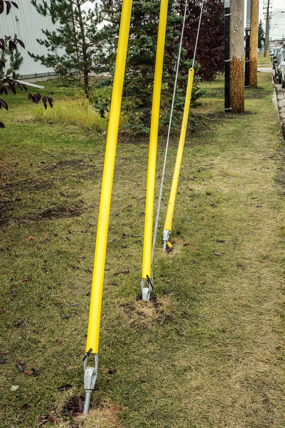 Power Pole Anchors stock photo. Image of anchor, support - 45744658