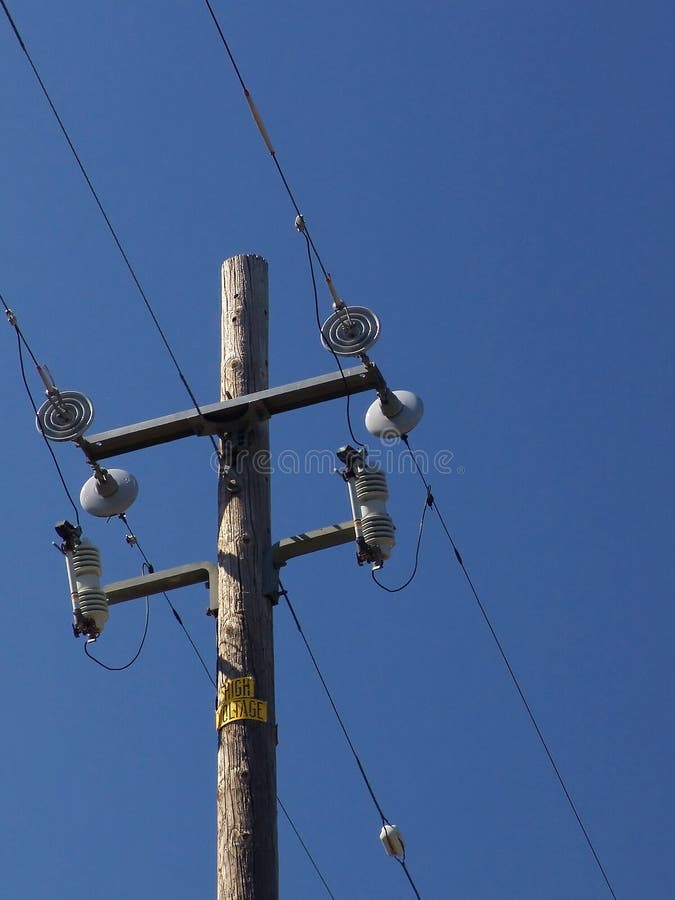 Power pole and lines stock photo. Image of isolated, lines - 184584