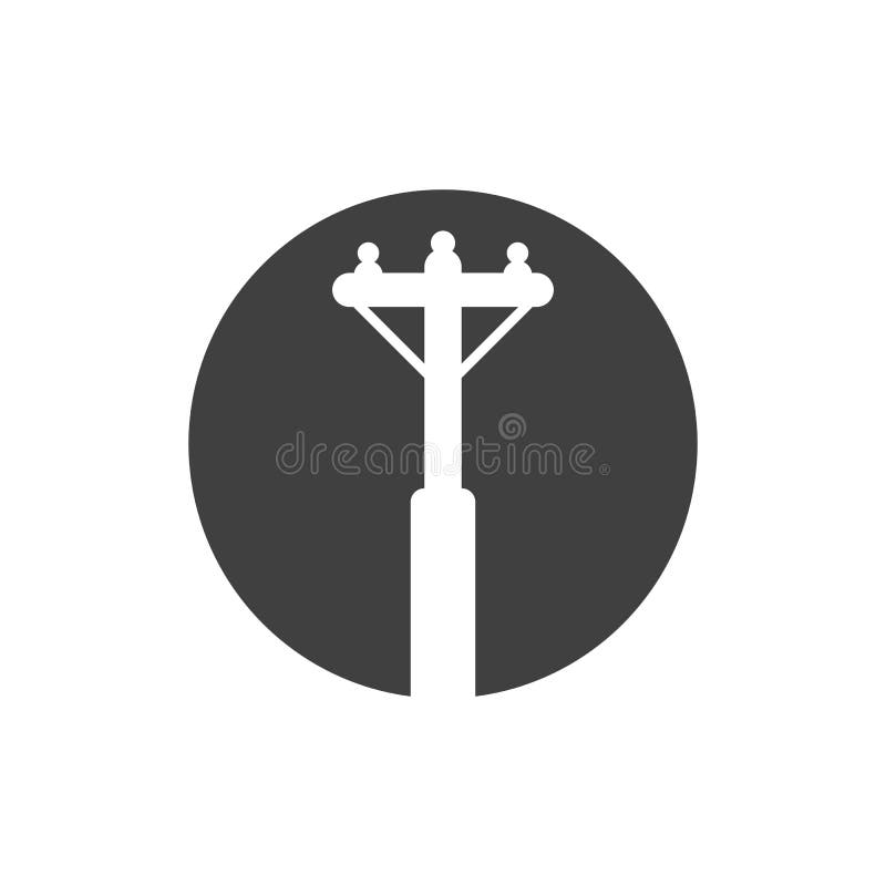 Power pole logo stock vector. Illustration of electricity - 217432786