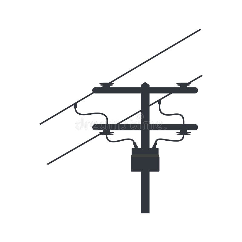 Power pole logo stock illustration. Illustration of connect - 245259219