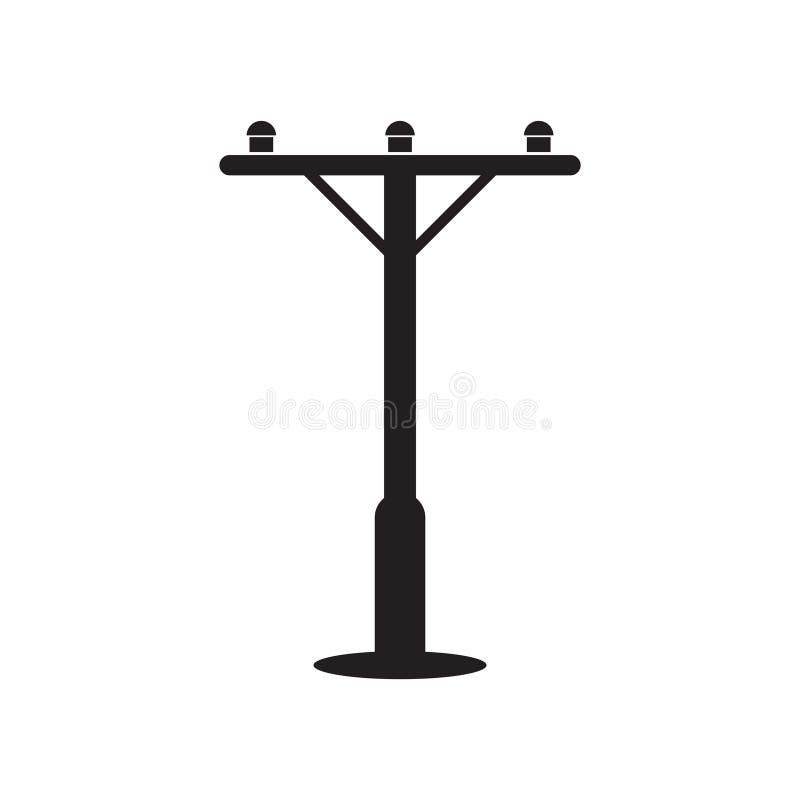 Power Pole Logo Vestor Icon Illustration Stock Illustration ...
