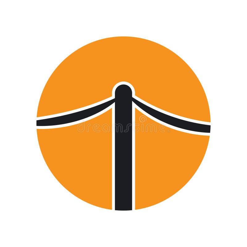 Power Pole Logo Vector Template Icon Stock Vector - Illustration of ...