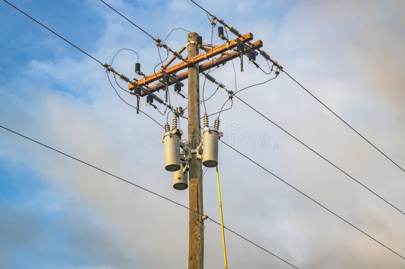 Power pole stock photo. Image of poles, infrastructure - 272201496