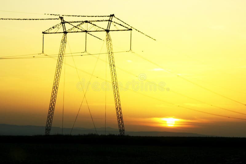 Power pole wire stock photo. Image of industry, icon - 175066190