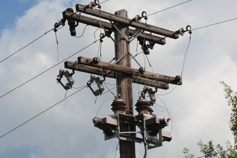 Power pole stock photo. Image of transmit, electricity - 59800362