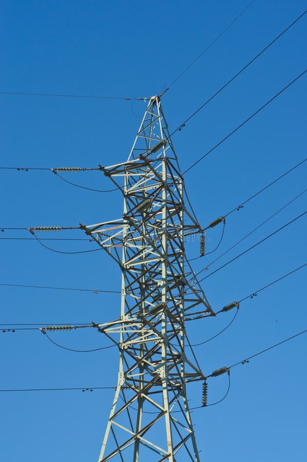 Power poles stock image. Image of iron, line, light, high - 20727589