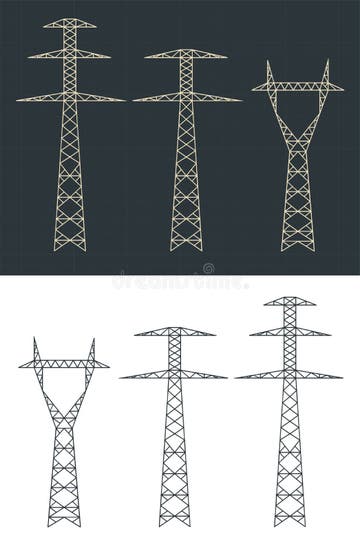 Electrical Power Blueprints Stock Illustrations – 468 Electrical Power ...