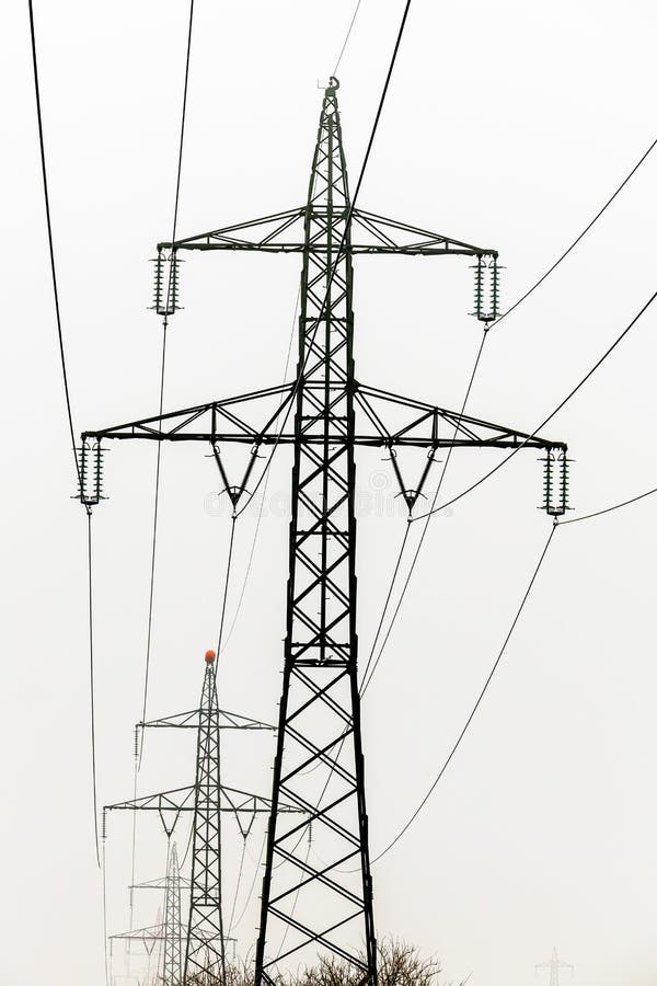 Power poles stock image. Image of pipeline, production - 52519169