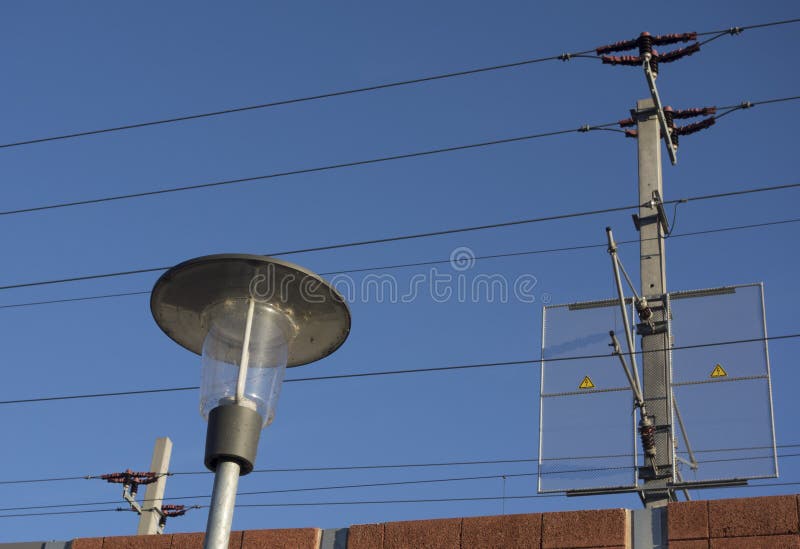Power Poles and Lines of a Power Grid Stock Photo - Image of electrics ...