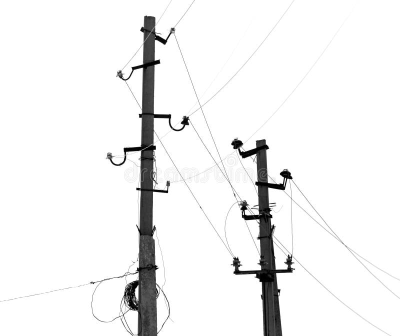Power poles in nature stock image. Image of high, electric - 102260183