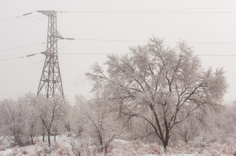 Power lines stock image. Image of distribution, lines - 122295547