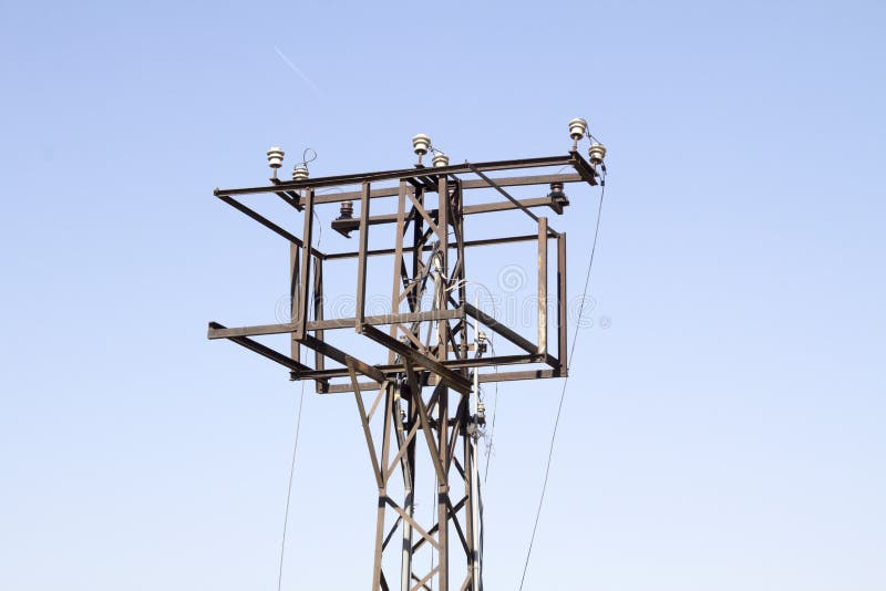 Power post stock image. Image of construction, power - 83626927