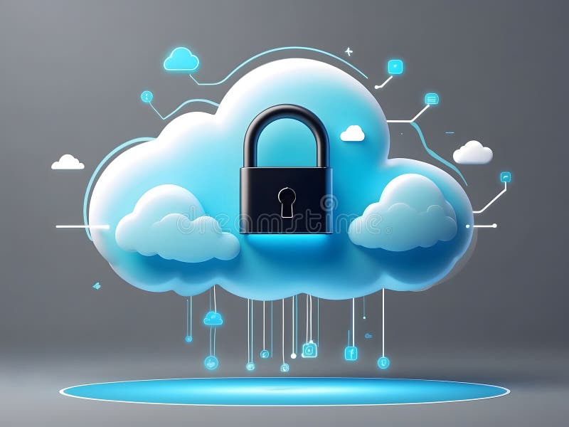 The Power and Potential of Cloud Storage Stock Illustration ...