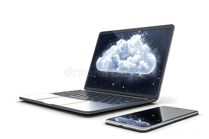 The Power and Potential of Cloud Storage Technology Stock Illustration ...