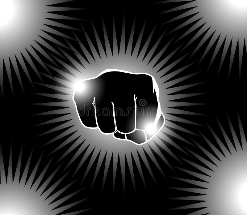 Power Punch stock illustration. Illustration of fiery - 43451988