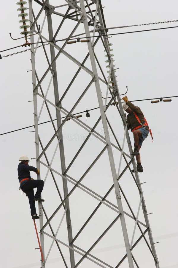 Power pylon stock image. Image of cable, pylon, industrial - 196335