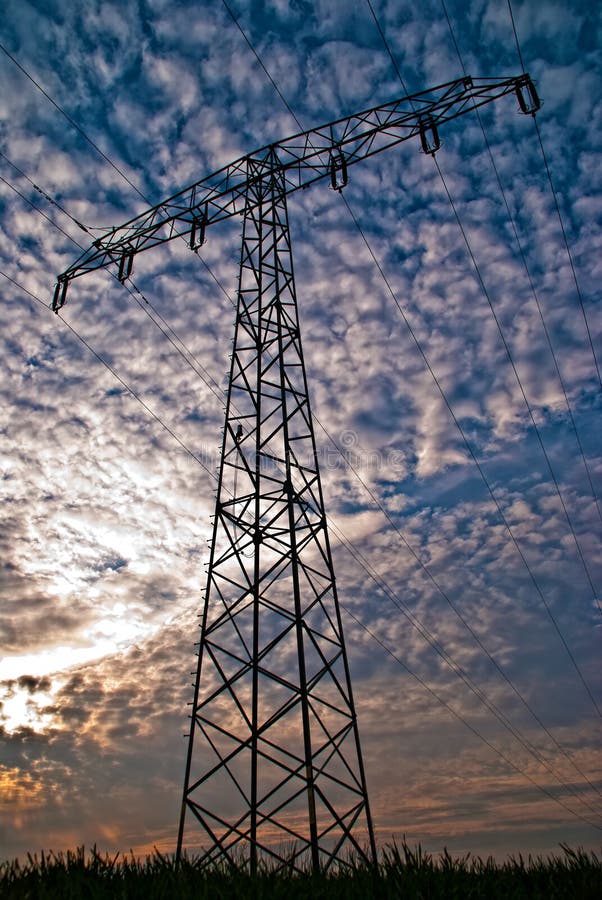 Power pylon stock photo. Image of nature, industry, high - 33580208