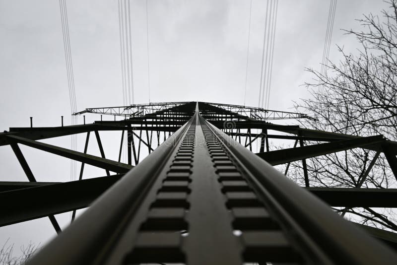 Power Pylon Network in Hamburg Stock Photo - Image of pole, engineering ...