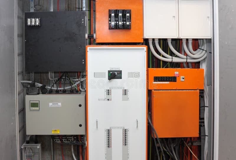 Power Rack stock image. Image of wires, cabinet, conduit - 19774349