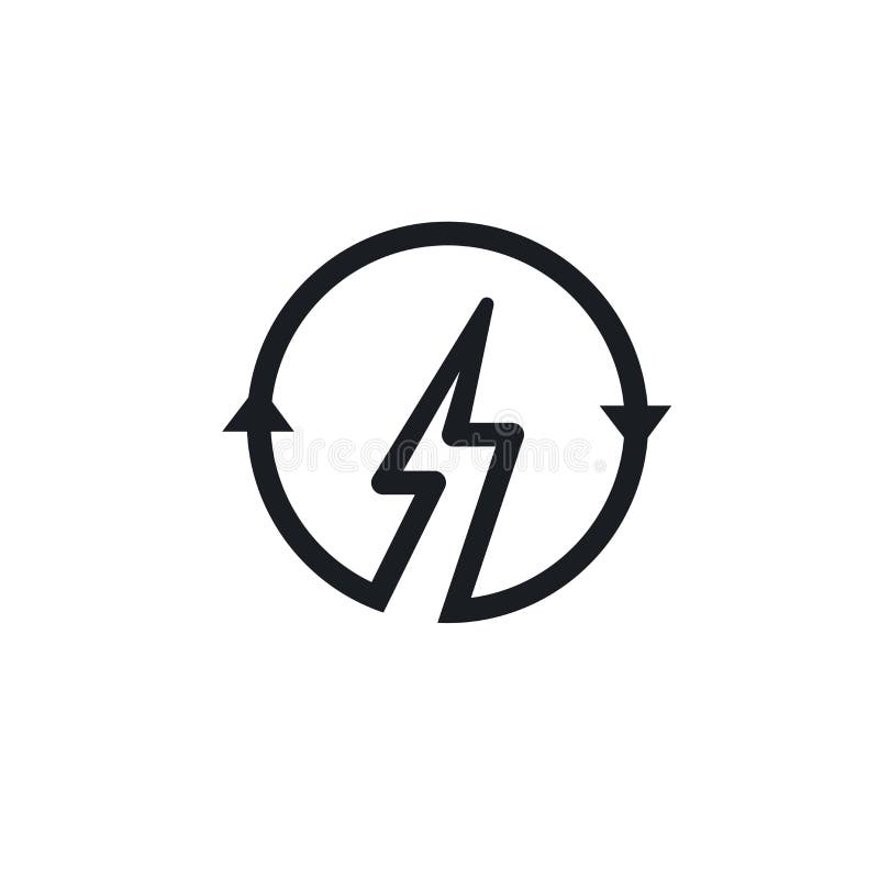Power Recycle Icon Vector Concept Design Template Stock Vector ...