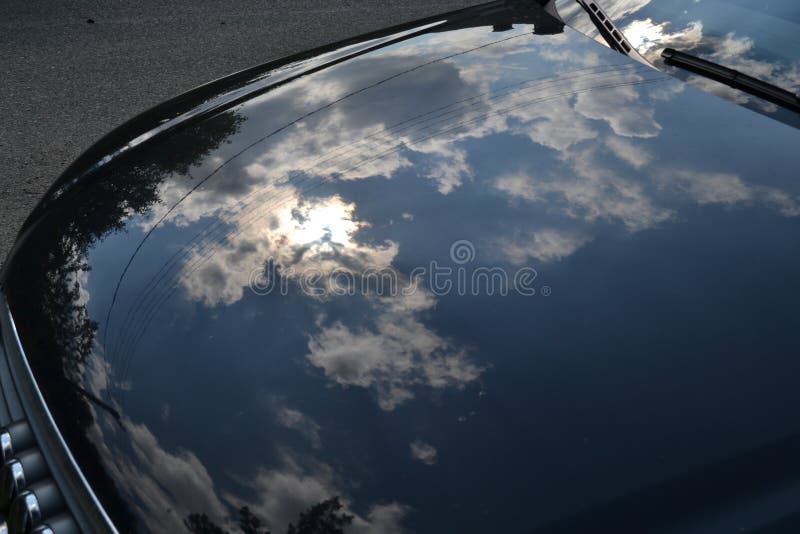 Car reflection stock image. Image of blue, reflection - 81328283