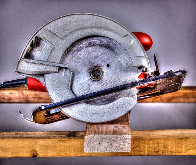 Power Saw with HDR effect stock image. Image of circular - 85129555