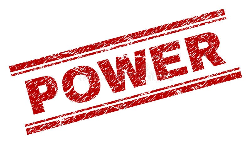 Grunge Textured POWER Stamp Seal Stock Vector - Illustration of draft ...