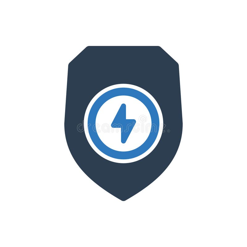Power Security Icon - Electric Protection Icon Stock Vector ...