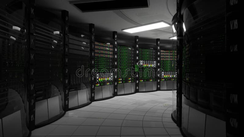 Server. Cloud Computing Data Storage 3d Rendering Stock Footage - Video ...