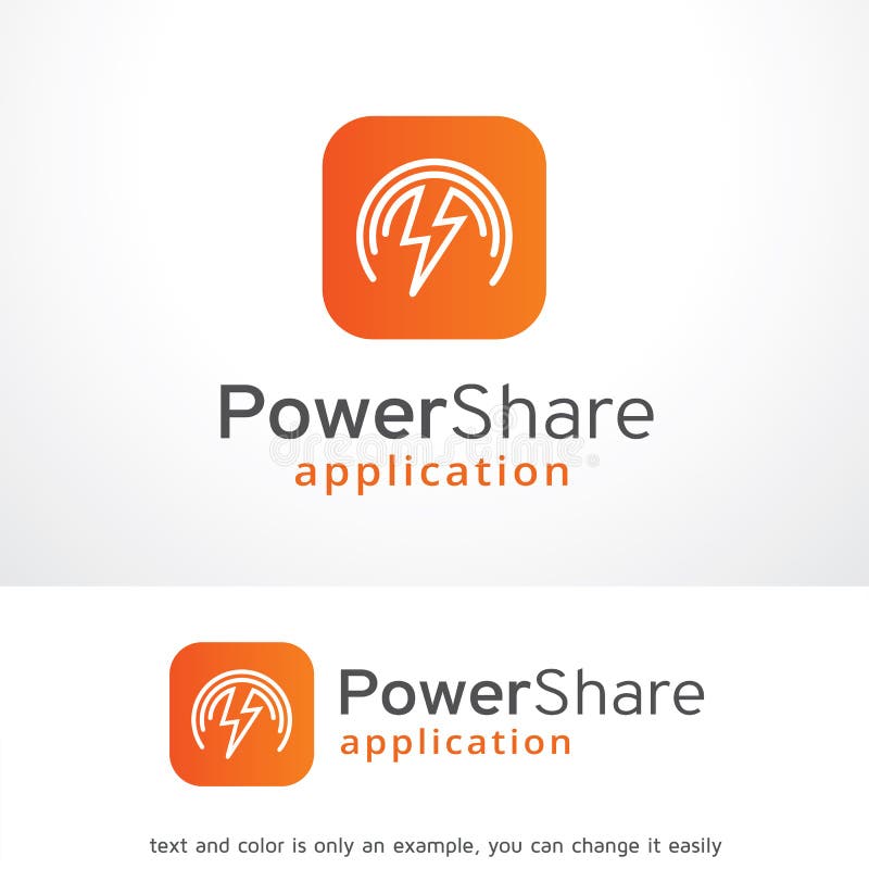Power Share Logo Template Design Vector, Emblem, Design Concept ...