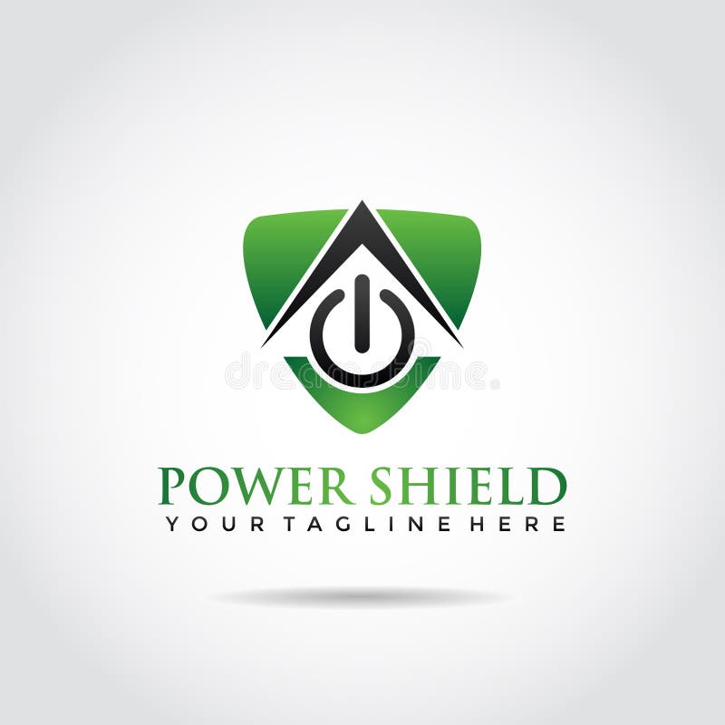 Power Shield Logo Template. Vector Illustrator Eps.10 Stock Vector ...