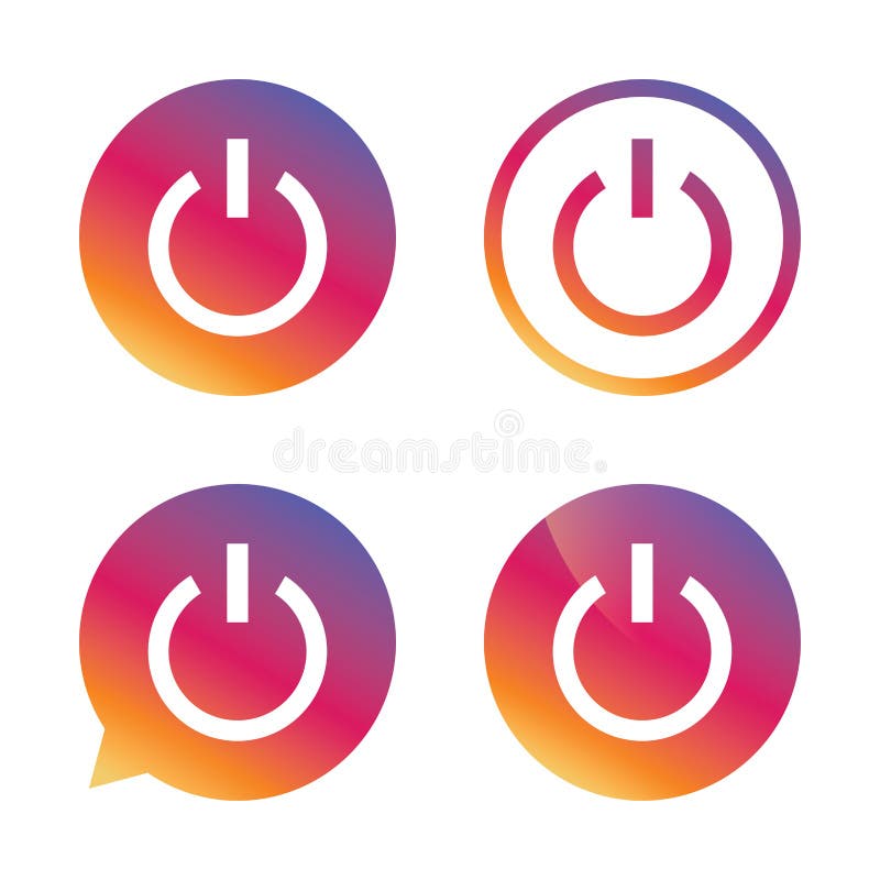 Power Sign Icon. Switch on Symbol Stock Vector - Illustration of icon ...