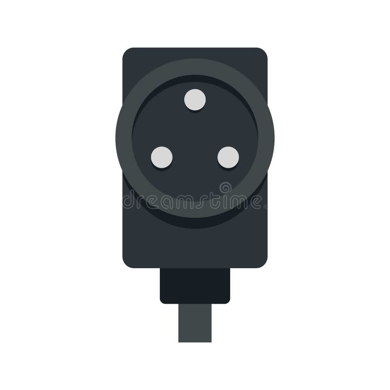 European Power Socket Icon, Simple Style Stock Vector - Illustration of ...