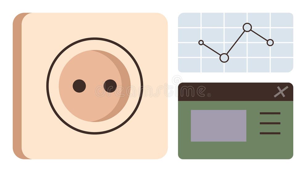 Digital Power Consumption Graph Stock Illustrations – 219 Digital Power ...